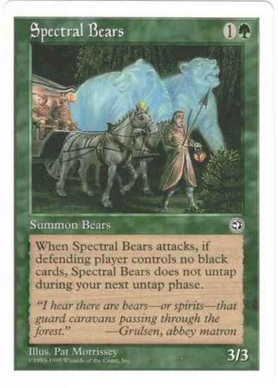 【MTG】 Spectral Bears アンコモン | トレカの激安通販トレトク【公式】