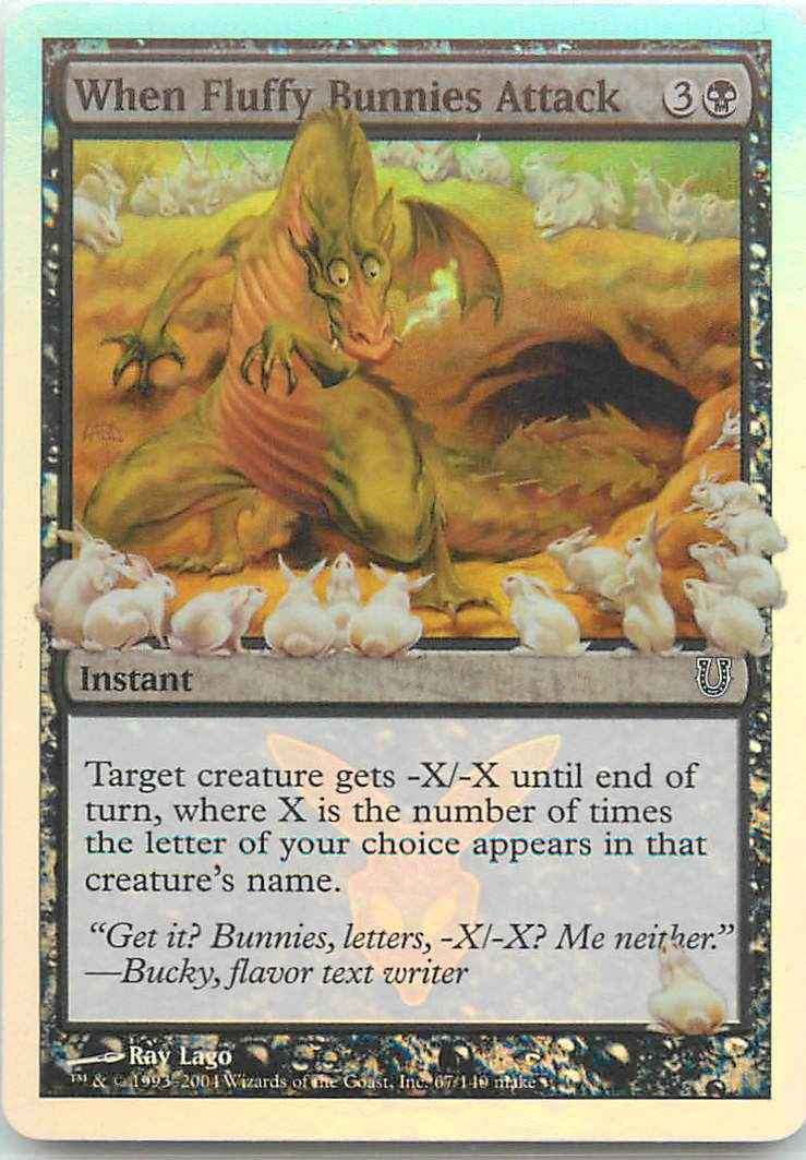 【MTG】 When Fluffy Bunnies Attack コモン Foil | トレカの激安通販トレトク【公式】